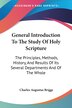 Thomas Hartwell Horne An Introduction To The Critical Study And ...