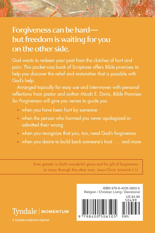 Bible Promises For Forgiveness Book By Micah E Davis, ('tp') | Indigo