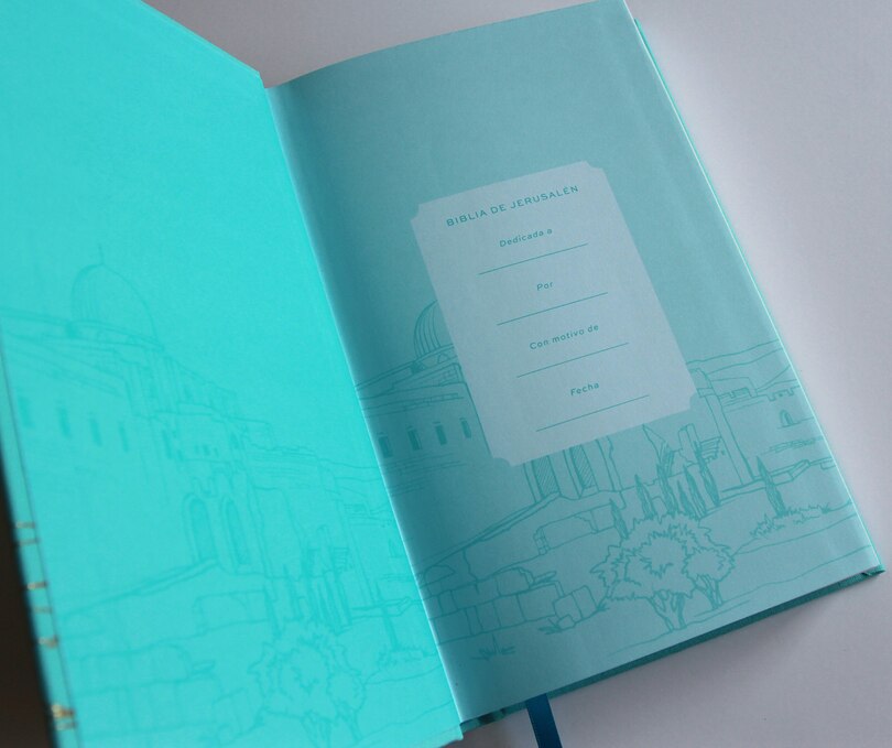 Biblia De Jerusalén Latinoamericana, Tapa Dura, Tela Turquesa, Edición ...