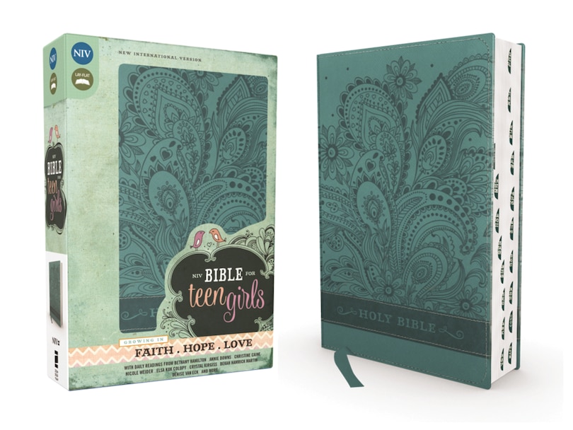 Niv, Bible For Teen Girls, Leathersoft, Blue, Thumb Indexed Tabs ...