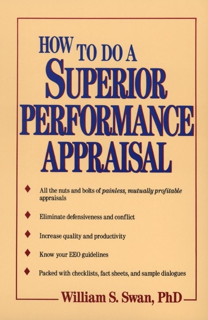 How To Do A Superior Performance Appraisal Book By William S Swan, ('tp ...