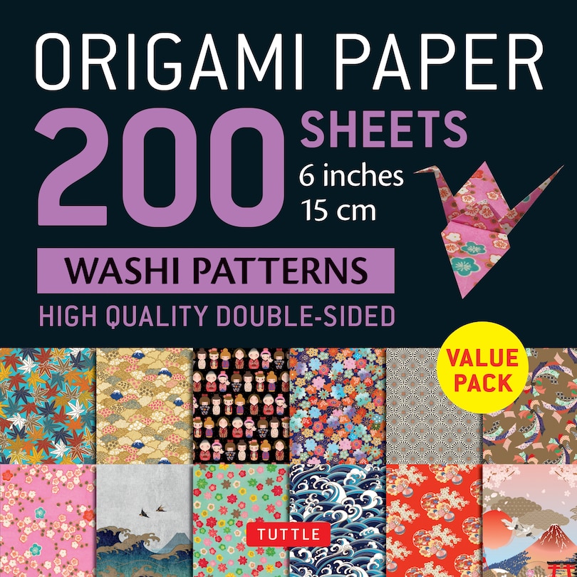 Origami Paper 200 Sheets Washi Patterns 6 (15 Cm): Tuttle Origami Paper ...
