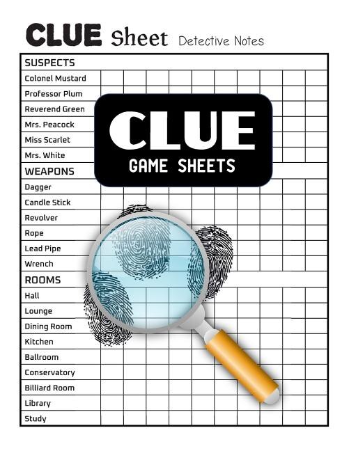 Clue Game Sheets: Clue Score Sheet Book | Indigo