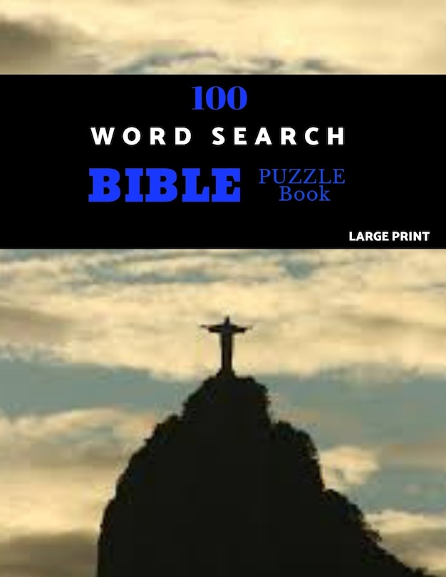 100 Word Search Bible Puzzle Book Large Print: Brain Challenging Bible ...