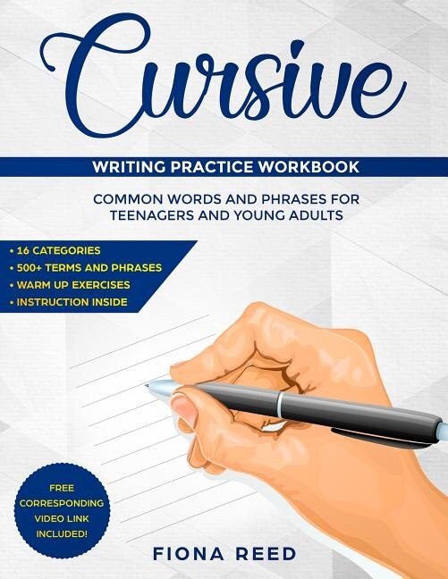 Cursive Writing Practice Workbook: Common Words And Phrases For ...