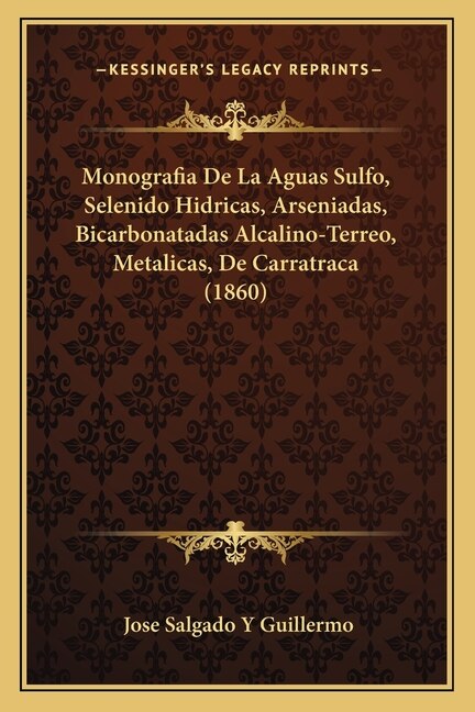Monografia De La Aguas Sulfo, Selenido Hidricas, Arseniadas ...