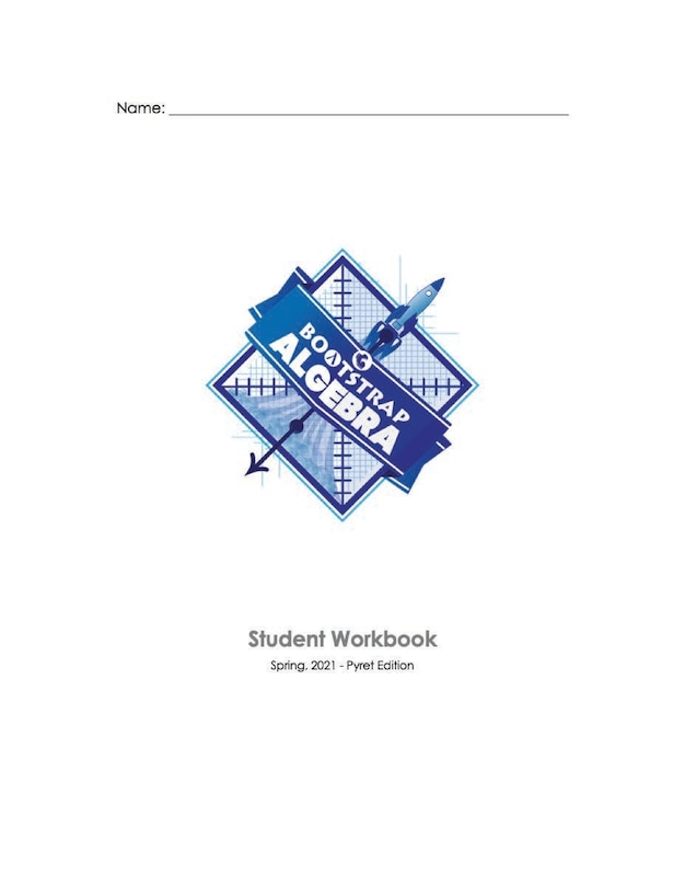 Bootstrap: Algebra Student Workbook (pyret) Book By Emmanuel Schanzer ...