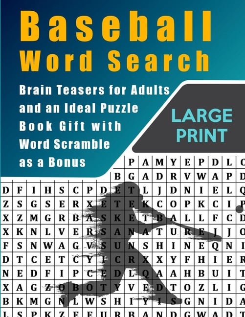 Baseball Word Search: Brain Teasers for Adults and Ideal Puzzle Book ...