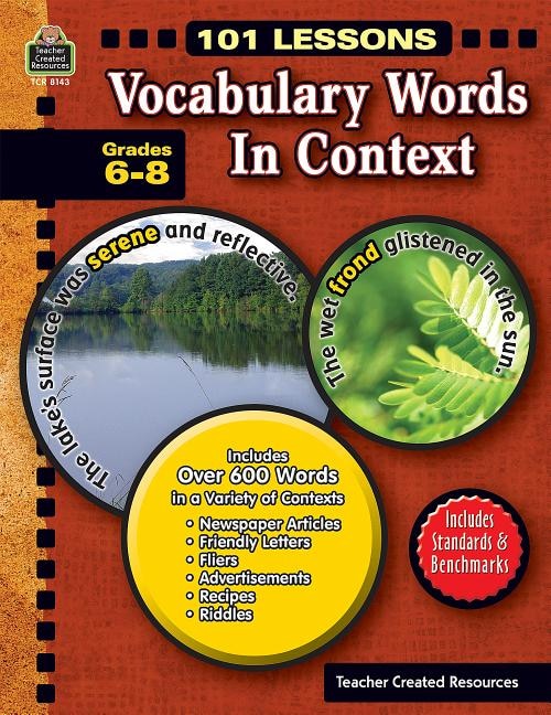 101 Lessons: Vocabulary Words In Context Book By Margaret Brinton, ('tp ...