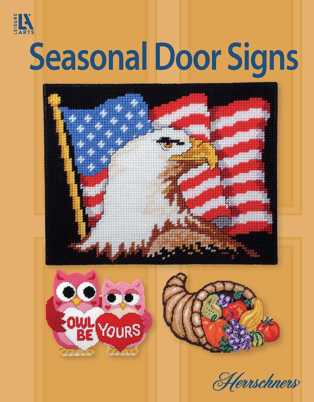Seasonal Door Signs Plastic Canvas Book By Herrschner Herrschner, ('tp ...
