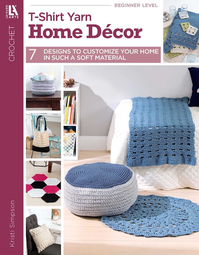 T-shirt Yarn Home Décor Crochet: 7 Designs To Customize Your Home In ...