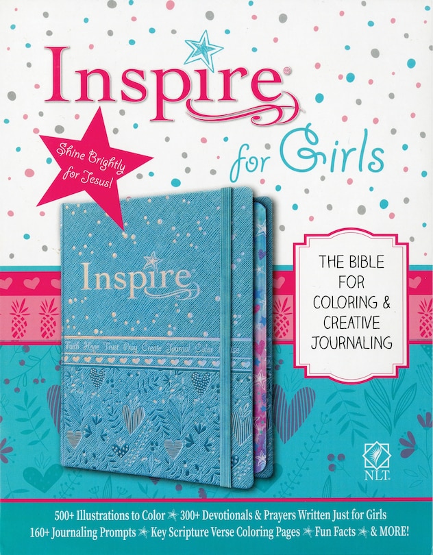 Inspire Bible For Girls Nlt (hardcover Leatherlike, Blue): The Bible ...