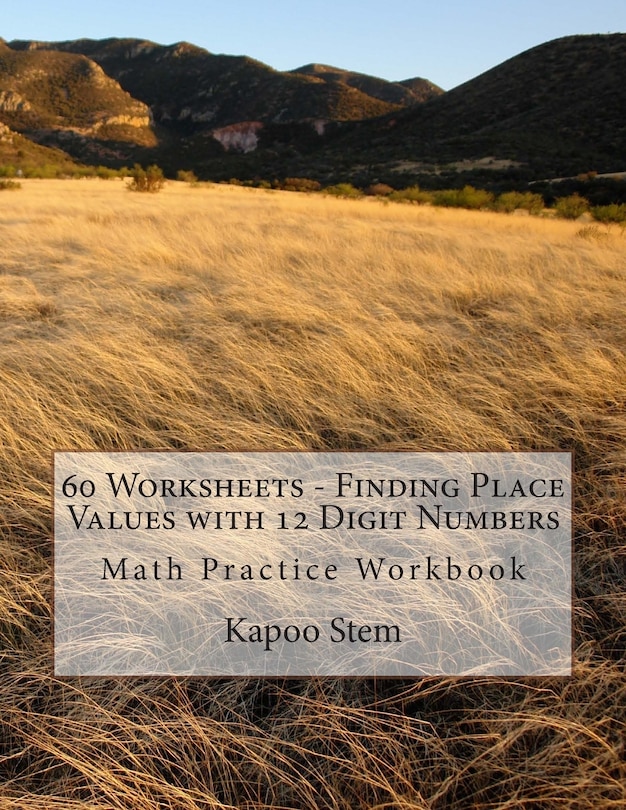 60 Worksheets - Finding Place Values with 12 Digit Numbers: Math ...