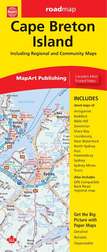 Cape Breton Island Folded Map | Indigo