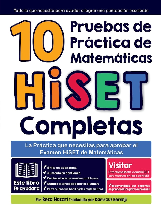 10 Pruebas de Práctica de Matemáticas HiSET Completas: La Práctica que ...