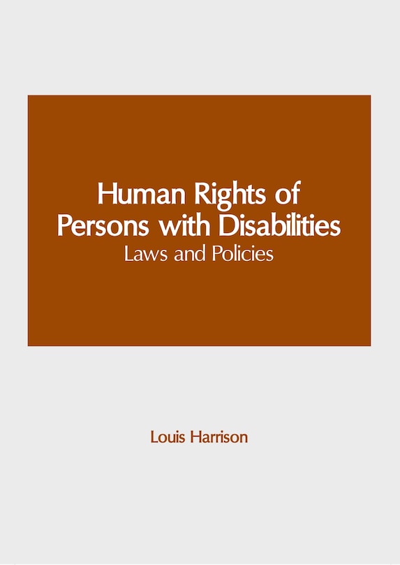 Human Rights Of Persons With Disabilities: Laws And Policies ('tc ...