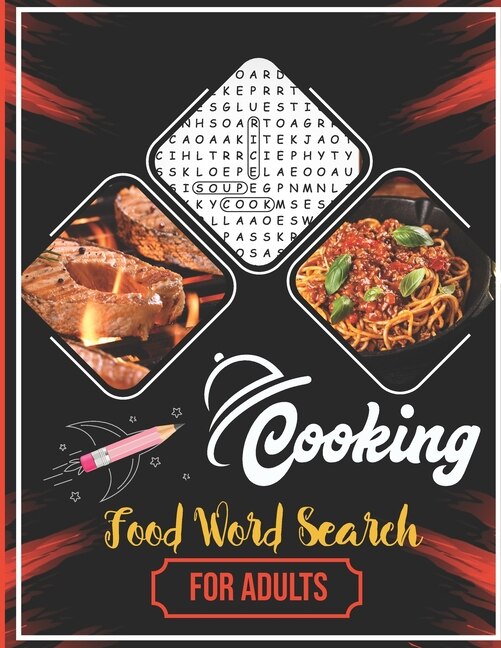 Cooking Food Word Search For Adults: 24 Food Wordsearch Puzzles For ...