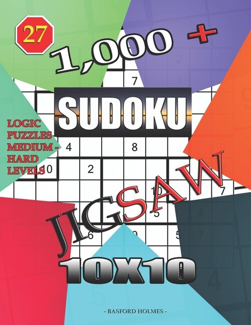 1,000 + sudoku jigsaw 10x10: Logic puzzles medium - hard levels | Indigo