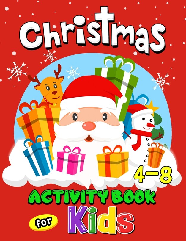Christmas Activity Books For Kids 4-8: Coloring, Hidden Pictures, Dot ...