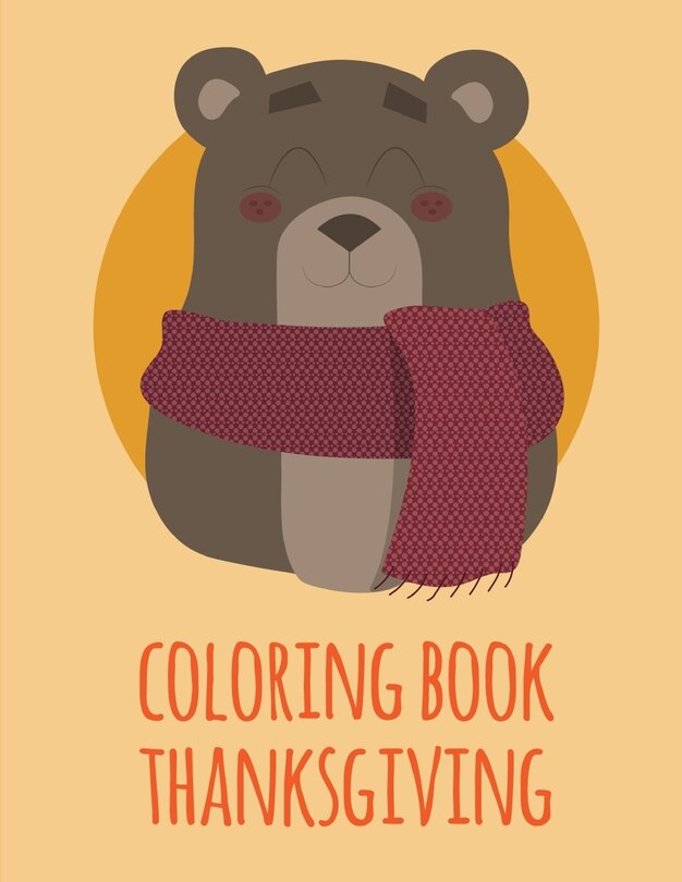 Coloring Book Thanksgiving: Coloring Pages With Funny Animals, Adorable ...