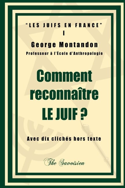 Comment Reconnaître Le Juif ? Book By George Montandon, ('tp') | Indigo