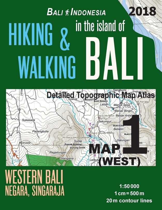 Bali Indonesia Map 1 (West) Hiking & Walking in the Island of Bali ...