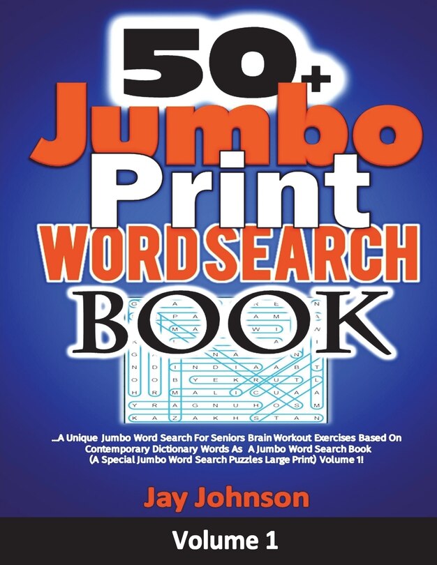 50+ Jumbo Print Word Search Book: A Unique Jumbo Word Search For ...