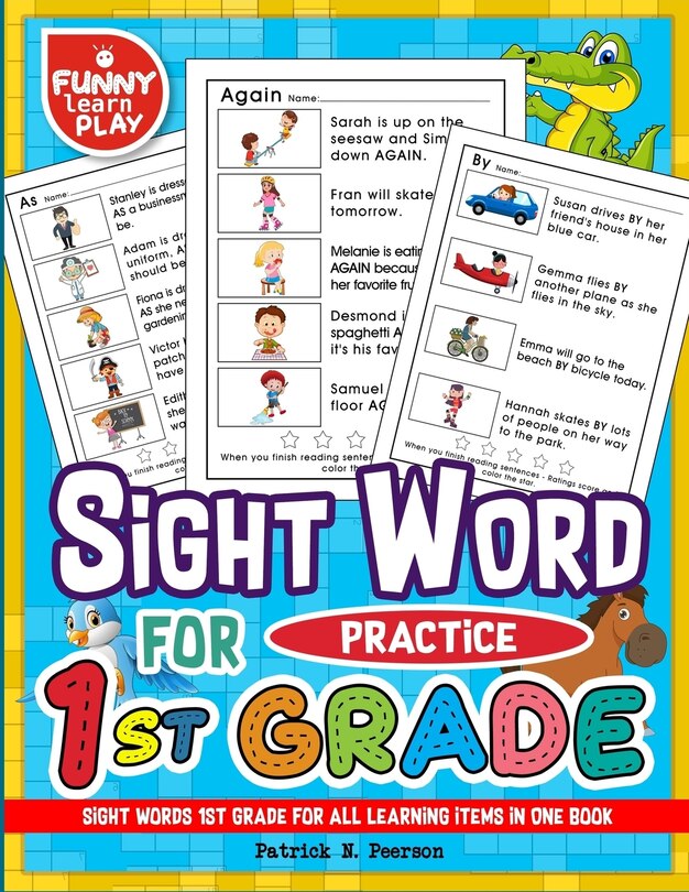 Sight Words 1st Grade for All Learning Items in One Book: Sight Words ...