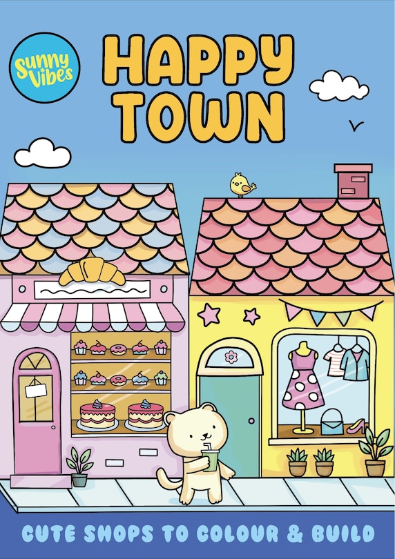Happy Town: Colour And Build Book By Sam Jayne, ('tp') | Indigo