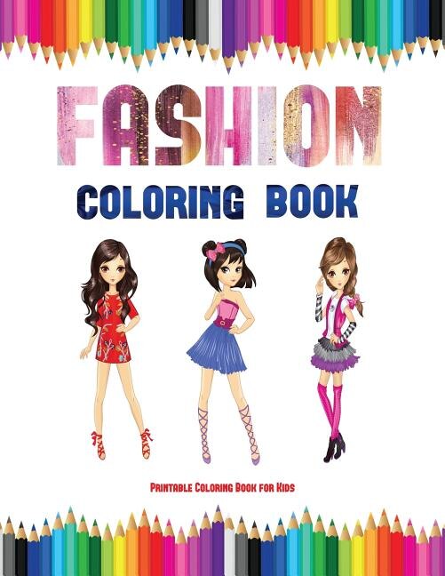 fashion coloring book for kids
