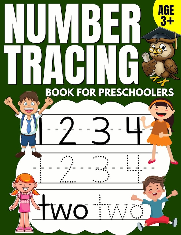 Number Tracing Book For Preschoolers: Trace Numbers Practice Workbook ...