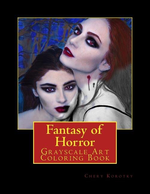 Fantasy of Horror: Grayscale Art Coloring Book | Indigo