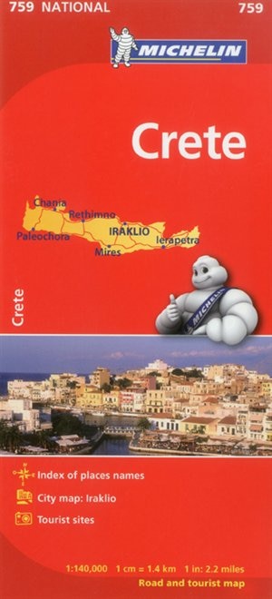 Michelin Map Crete 759 | Indigo