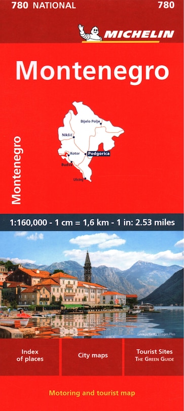 Montenegro Road and Tourist Map No 780 | Indigo