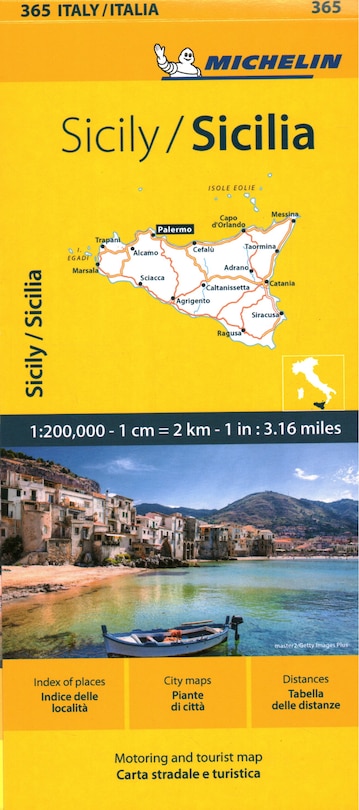 Michelin Map Italy: Sicilia 365 | Indigo
