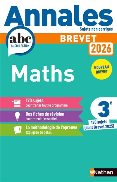 Maths 3e: Nouveau Brevet 2026 Book By Carole Feugere, ('tp') | Indigo