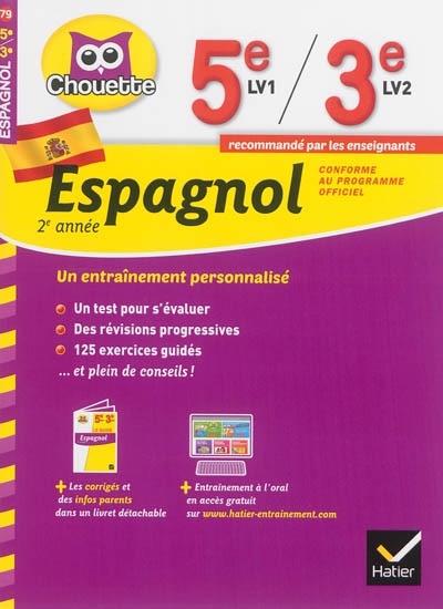 Espagnol 2e Année, 5e Lv1, 3e Lv2 Livre Par Jean Congar,jean-yves ...