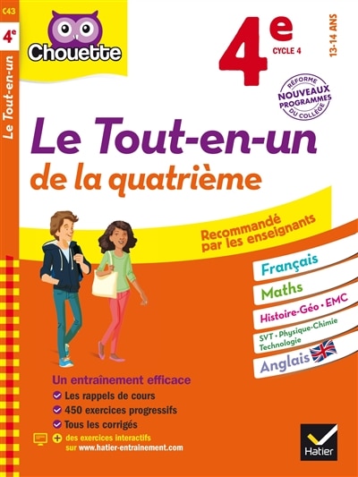 Le Tout-en-un De La Quatrième, Cycle 4, 13-14 Ans: Français, Maths ...