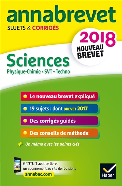 Physique Chimie, Svt, Techno: Nouveau Brevet 2018 ('tp') | Indigo