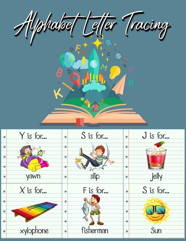Alphabet Letter Tracing: Practice Pages Preschool Practice Handwriting ...