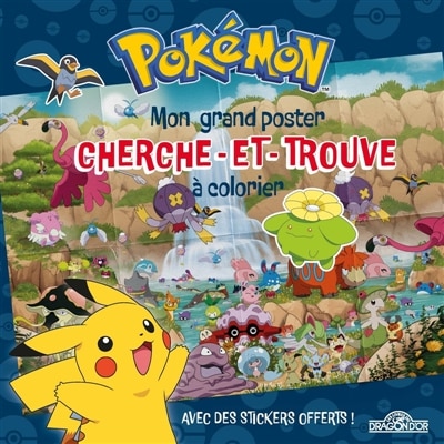 Pokémon: Mon Grand Poster Cherche-et-trouve À Colorier Book By The ...
