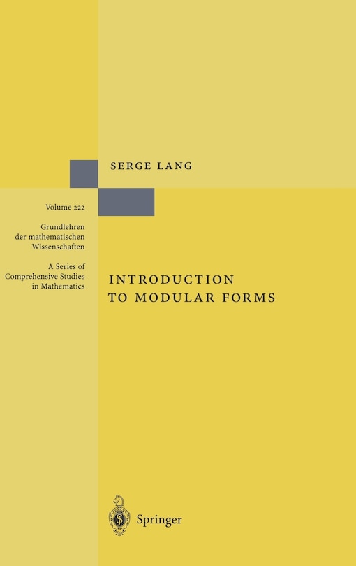 Introduction To Modular Forms | Indigo