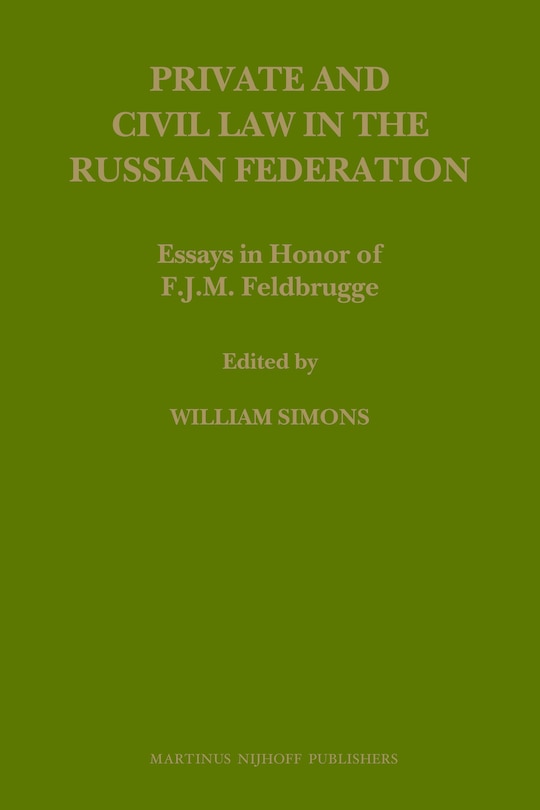 Private And Civil Law In The Russian Federation ('tc') | Indigo