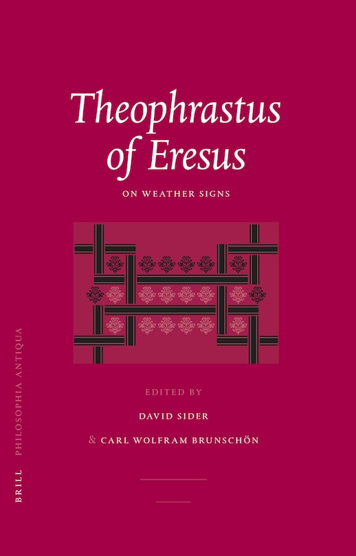Theophrastus Of Eresus: On Weather Signs ('tc') | Indigo