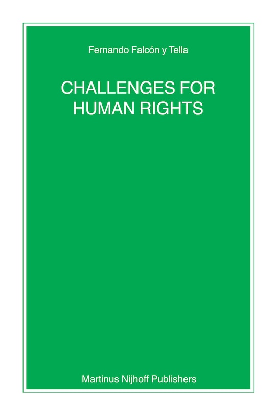Challenges For Human Rights Book By Fernando Falcon Y Tella, ('tp ...