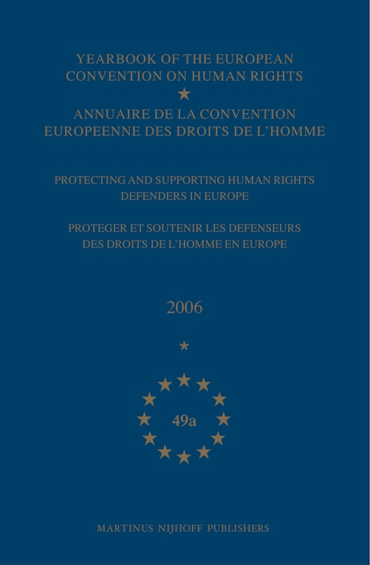 Yearbook Of The European Convention On Human Rights/annuaire De La ...