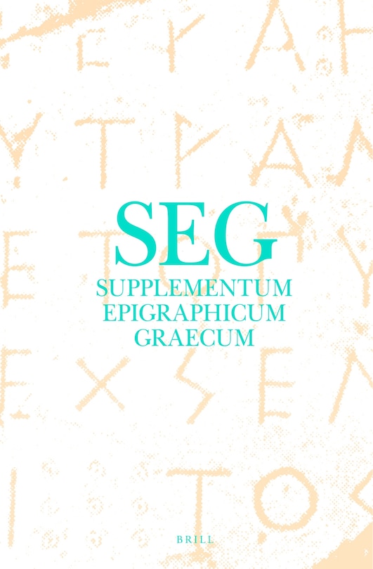 Supplementum Epigraphicum Graecum, Volume Xxviii (1978) ('tc') | Indigo