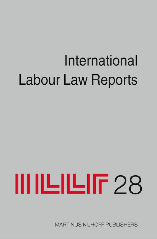 International Labour Law Reports, Volume 28 ('tc') | Indigo