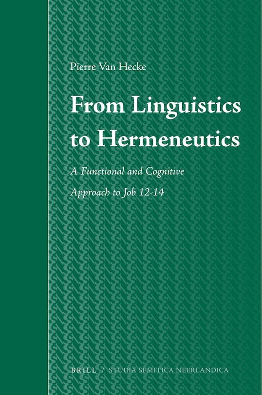 From Linguistics To Hermeneutics: A Functional And Cognitive Approach ...