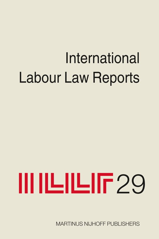 International Labour Law Reports, Volume 29 ('tc') | Indigo